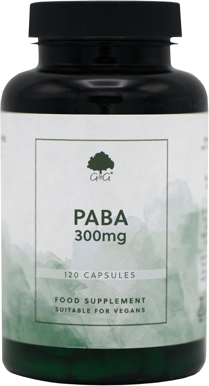PABA Capsules | 300mg of para-aminobenzoic Acid (PABA) per Capsule ...