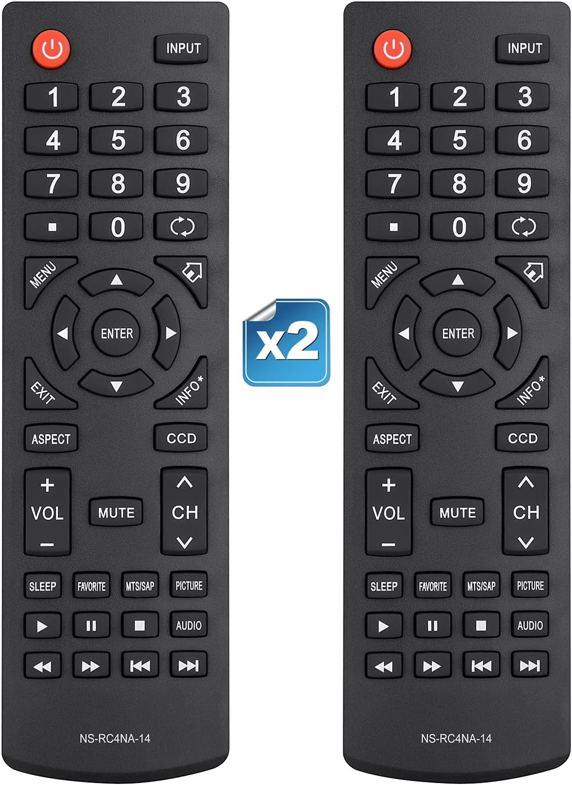 Amazon.com: Replacement for Insignia-TV-Remote-Control, Compatilbe with ...