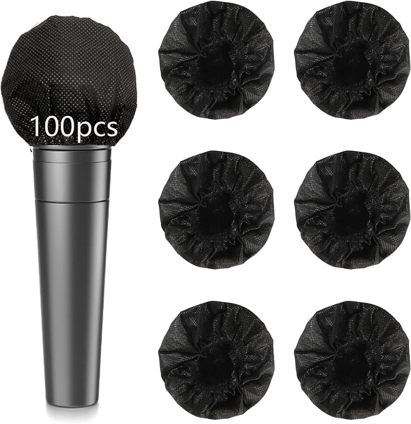 Amazon.com: 100PCS Microphone Cover Disposable Non-Woven Microphone ...