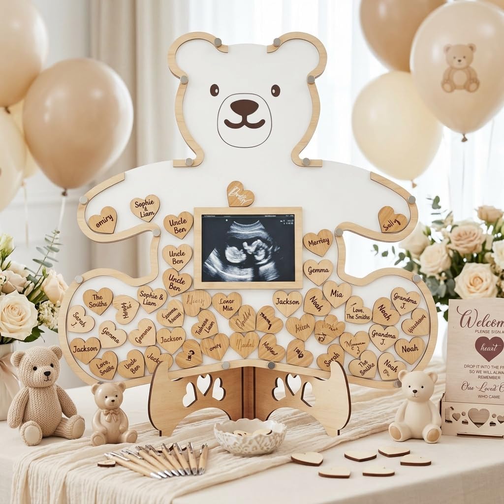 Amazon.com: The Real Bossy Baby - Teddy Bear Guest Book Frame Keepsake ...