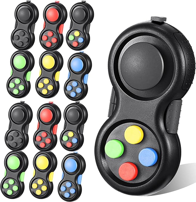 Amazon.com: Civaner 12 Pcs Fidgets Controller Toys Fidgets Clicker Pad ...