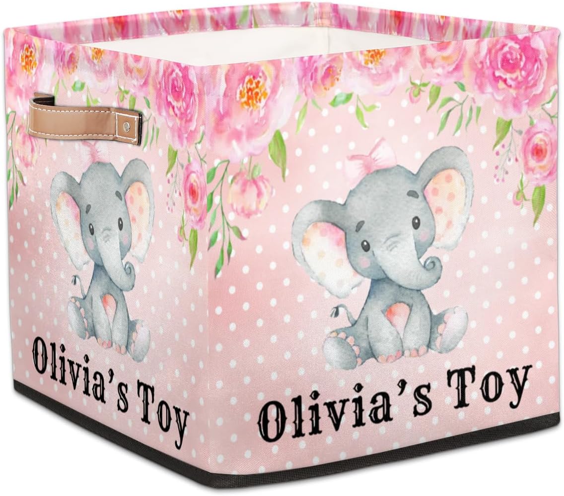 Amazon.com: Custom Storage Baskets Personalized Storage Bins Basket ...