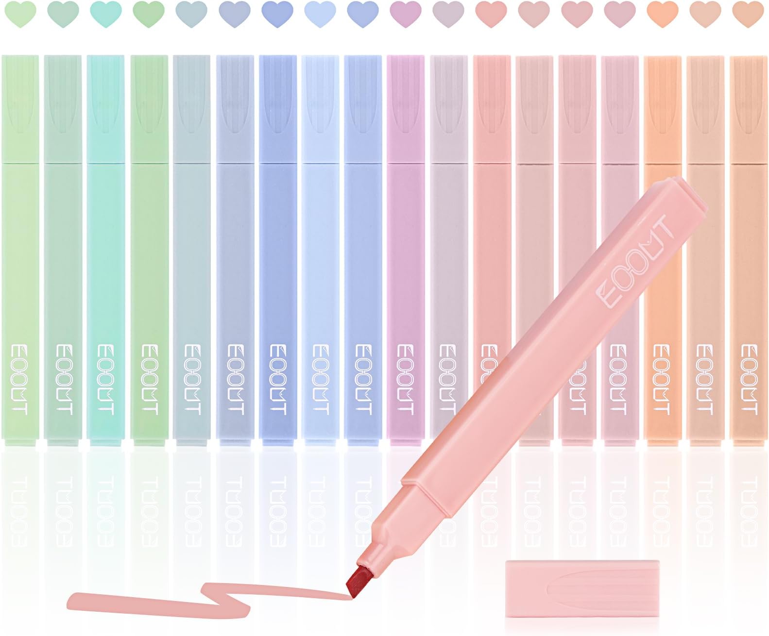 Amazon.com : LABUK 12pcs Pastel Highlighters Aesthetic Cute Bible ...