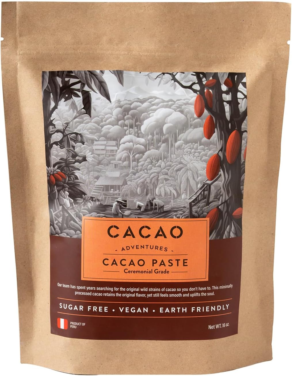 Amazon.com : Cacao Adventures Ceremonial Grade Cacao 1lb | 100% Pure ...