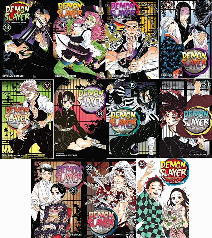 Demon Slayer: Kimetsu no Yaiba Vol 13-23 Books Collection Set by ...