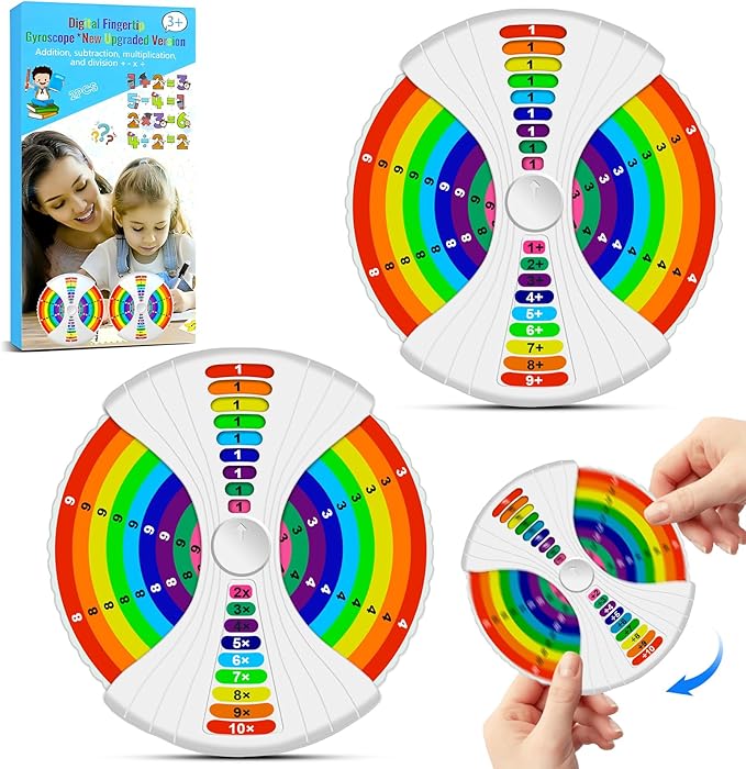 Amazon.com: Learning Toys Math Fidget Spinners,Suitable People Learning ...