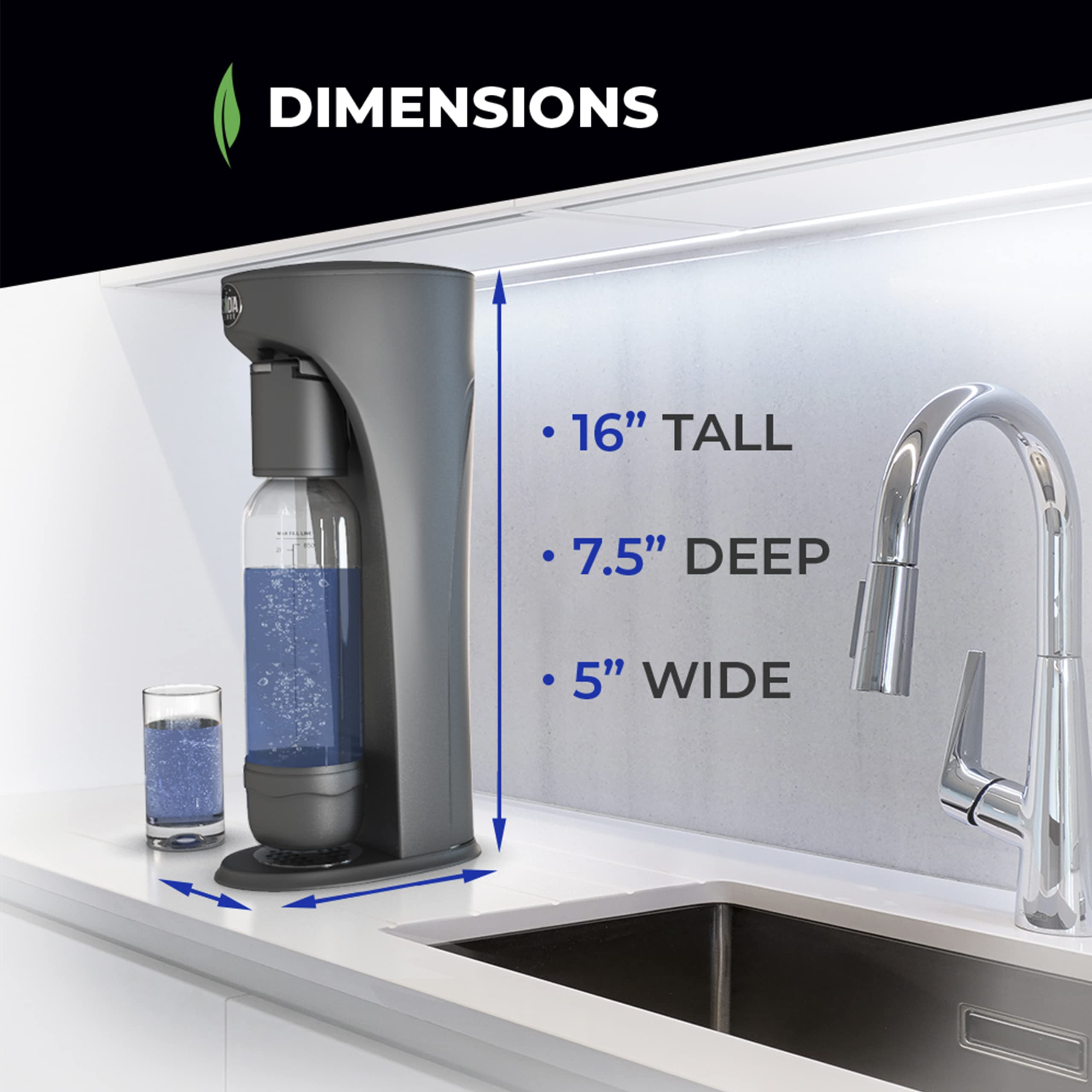 Buy The Soda Sensei Sparkling Water Maker by Soda Sense, Carbonate ...