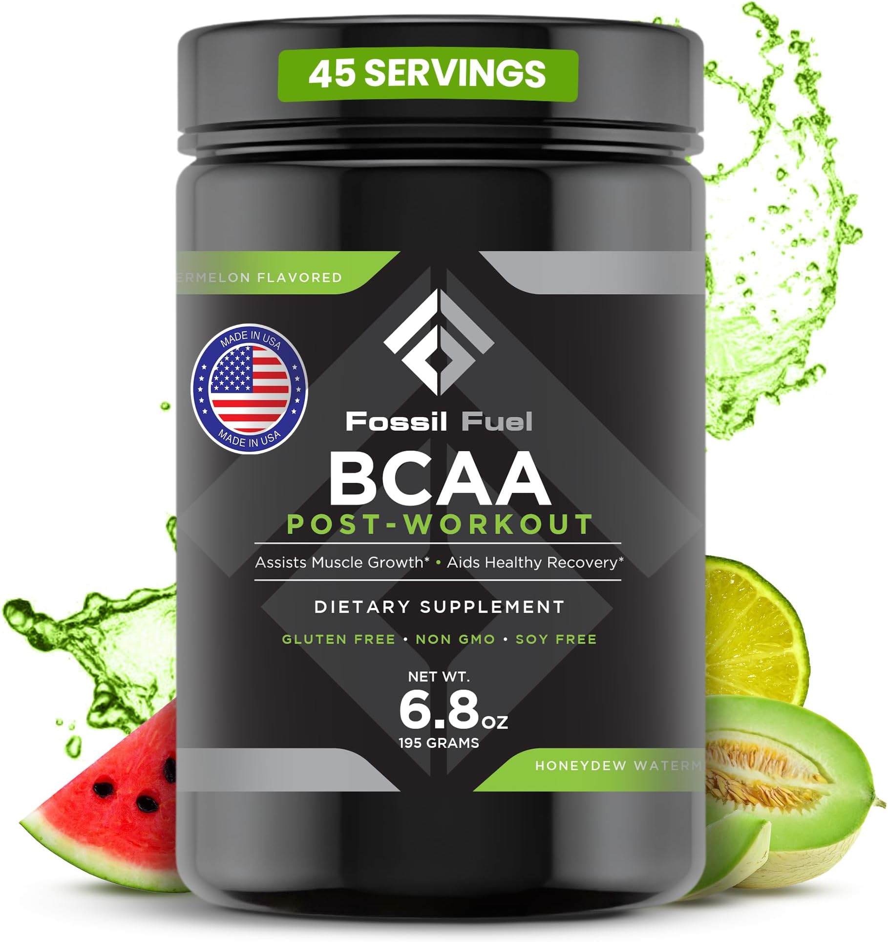 Amazon.com: Fossil Fuel BCAA Sugar-Free Post-Workout Powder with BCAA’s ...