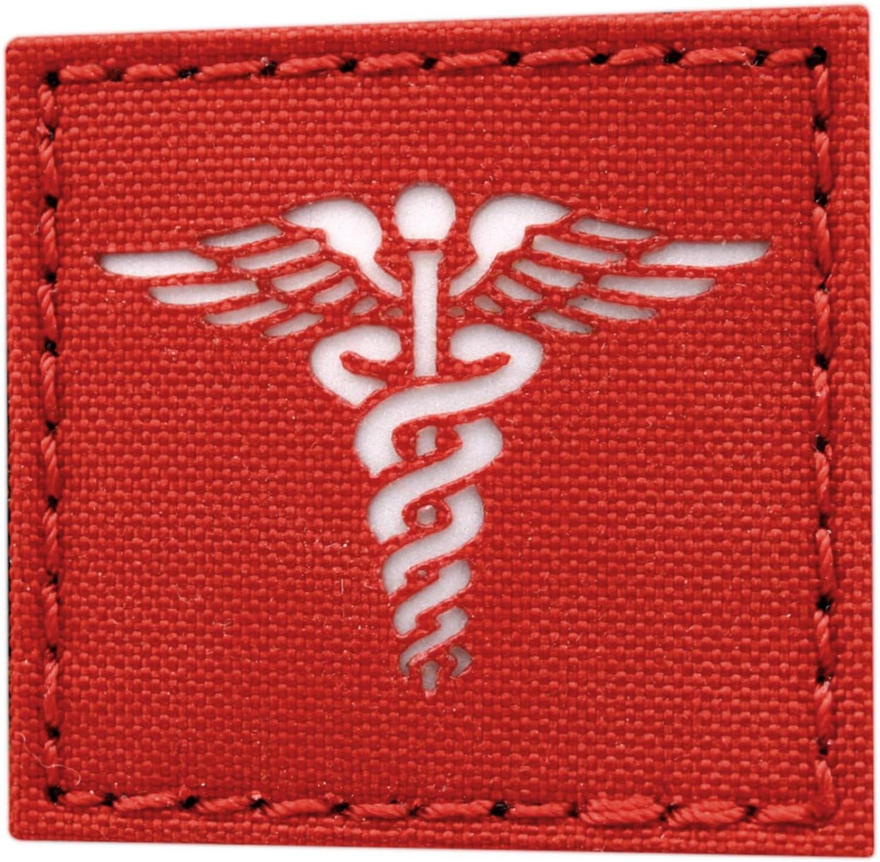 Amazon.com: Caduceus 2x2 Reflective Red EMS Medic Paramedic EMT Nurse ...
