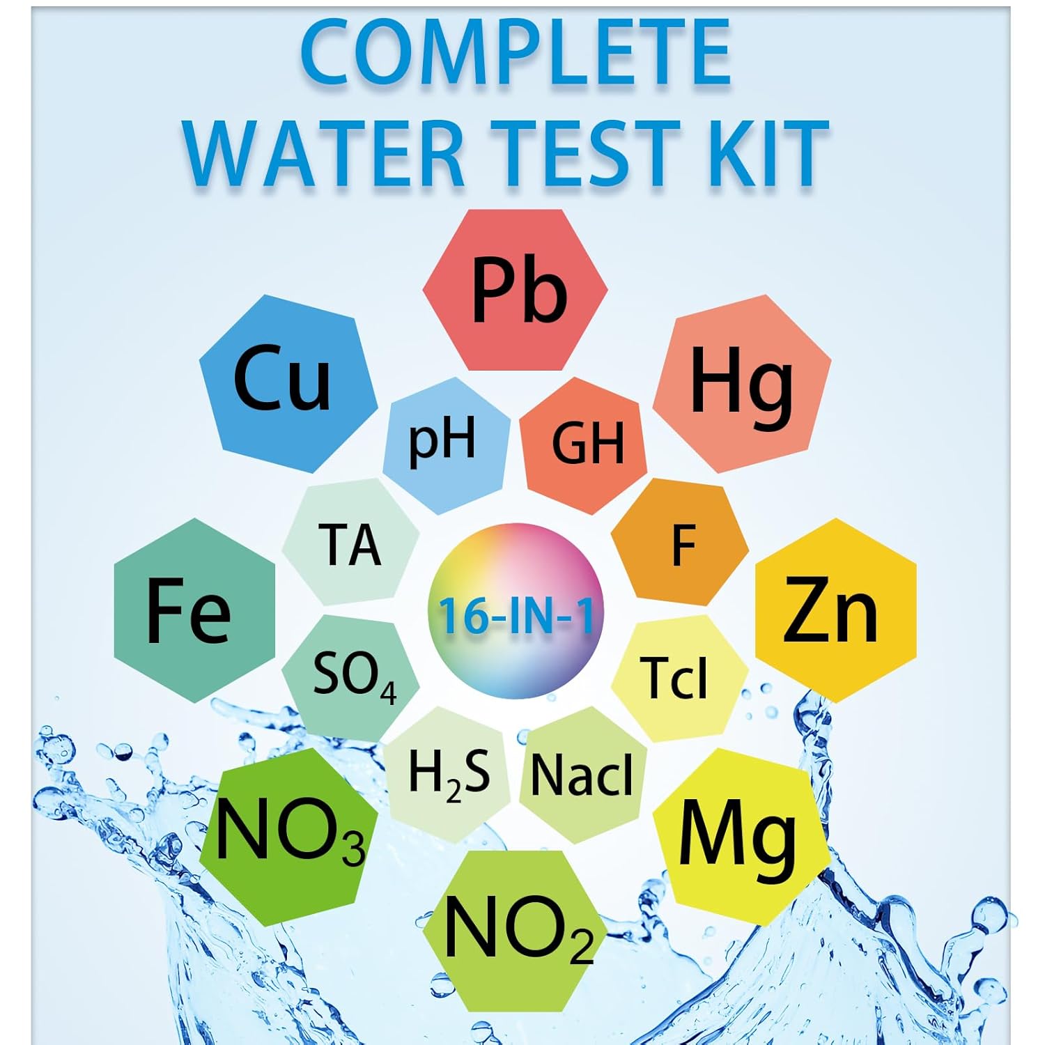 16 in 1 Water Testing Kits for Drinking Water- Hofun Well Water Test ...