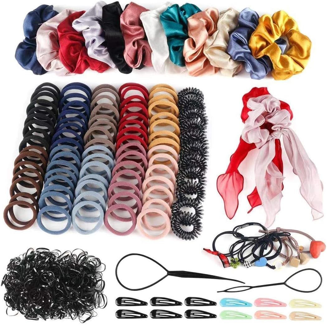 Amazon.com : Hair Accessories for Girls, Variety Pack Scrunchies for ...