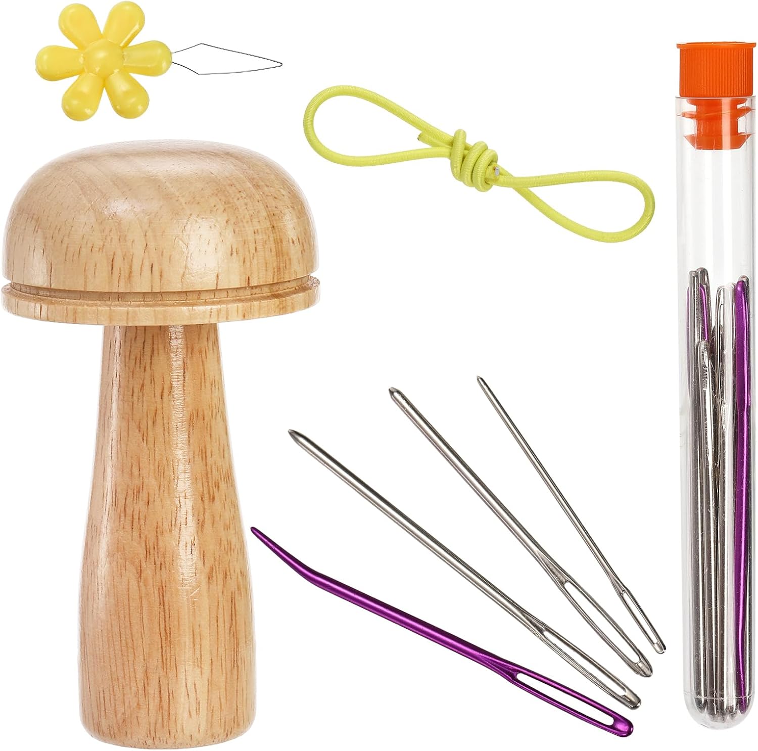 Amazon.com: ZOOFOX Darning Mushroom for Socks, Sock Darning Kit with ...