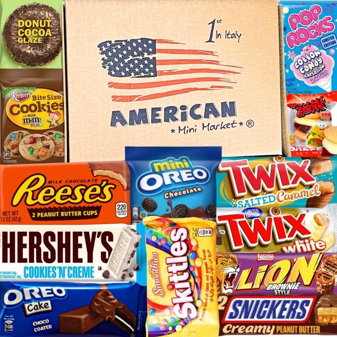 American Mini Market Box Caramelle Americane Ed Internazionali Snack ...