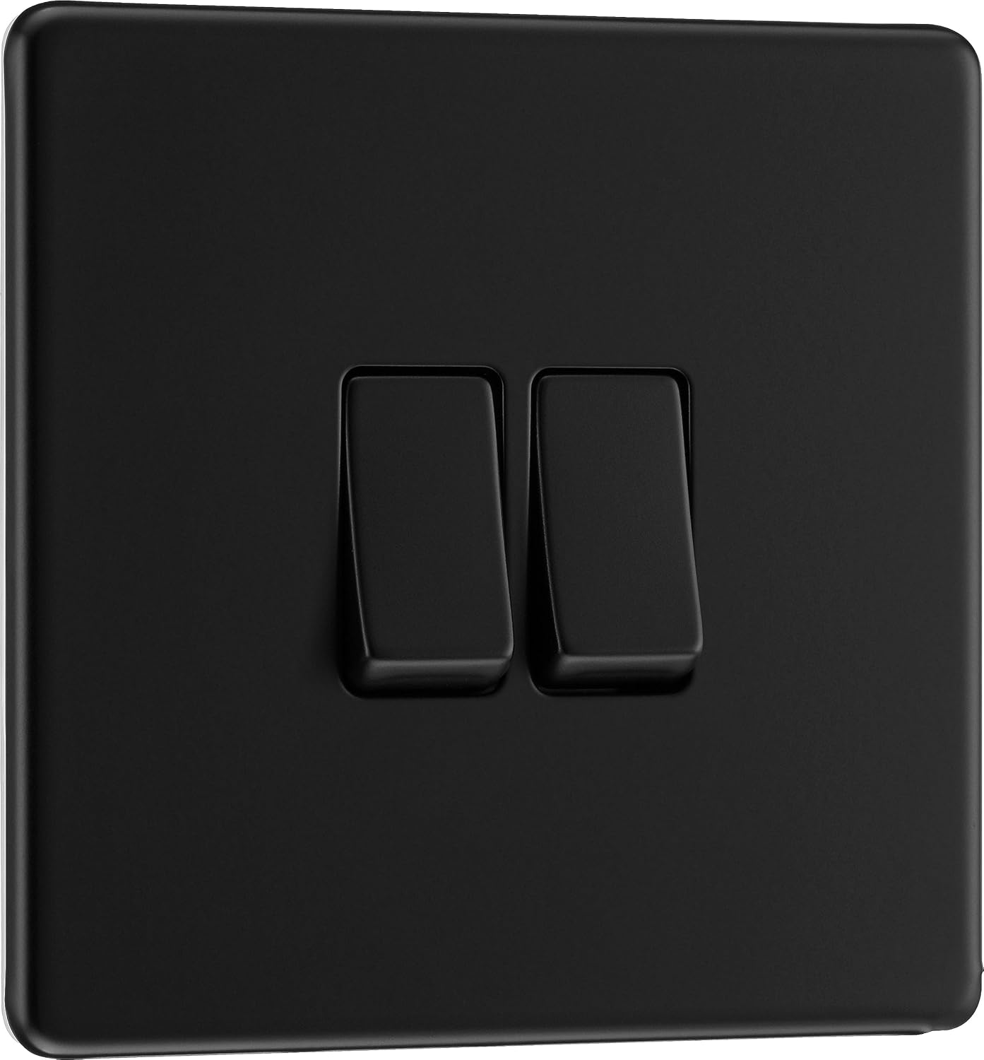 BG Electrical Double Wall Light Switch, 2 Way, Screwless Front Plate ...