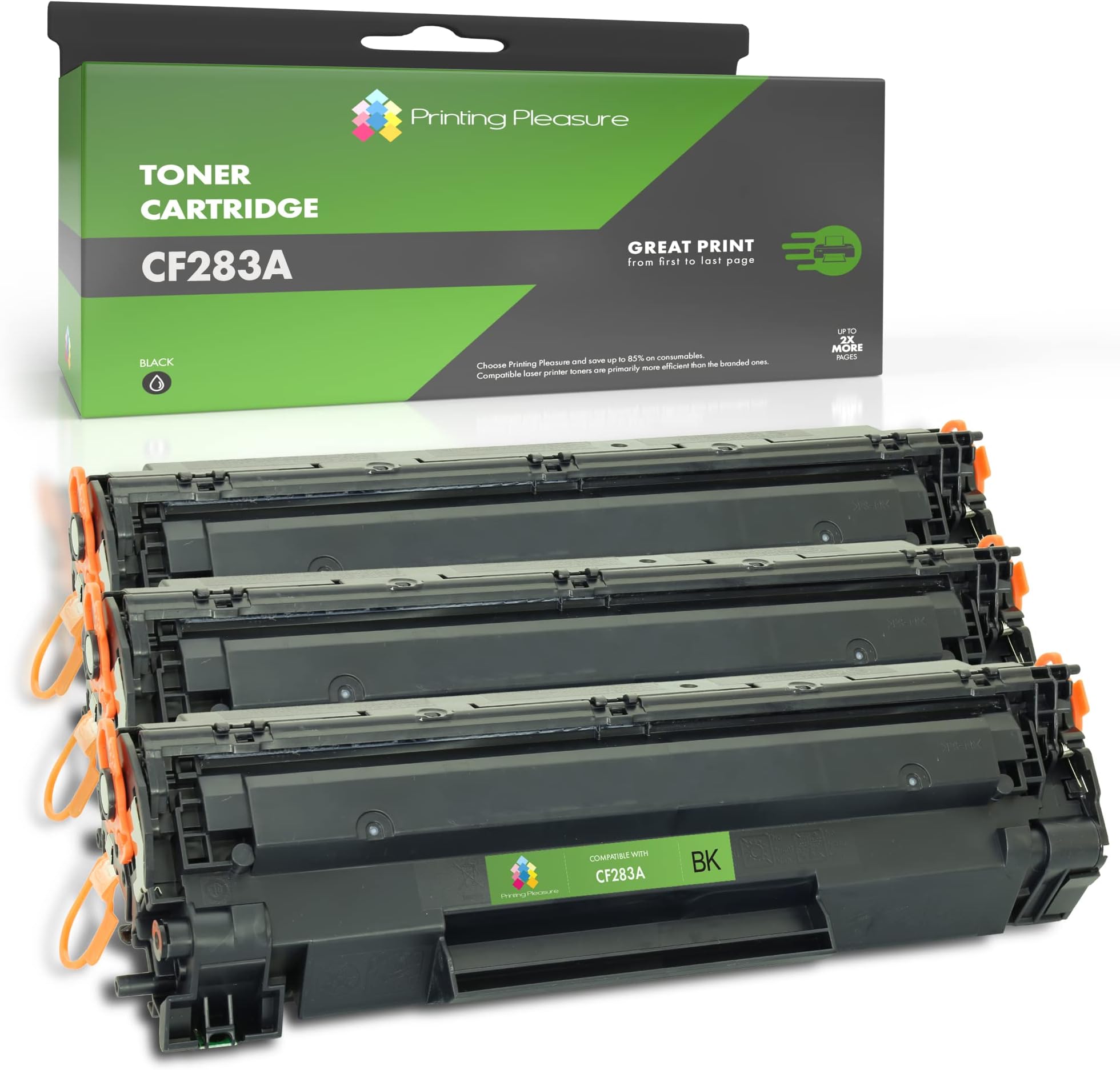 HP 83A CF283A Toner Noir Authentique pour HP LaserJet Pro M201 / M125a ...
