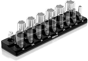 Amazon.com: Olsa Tools Magnetic Socket Organizer | 1/2-Inch Drive | SAE ...