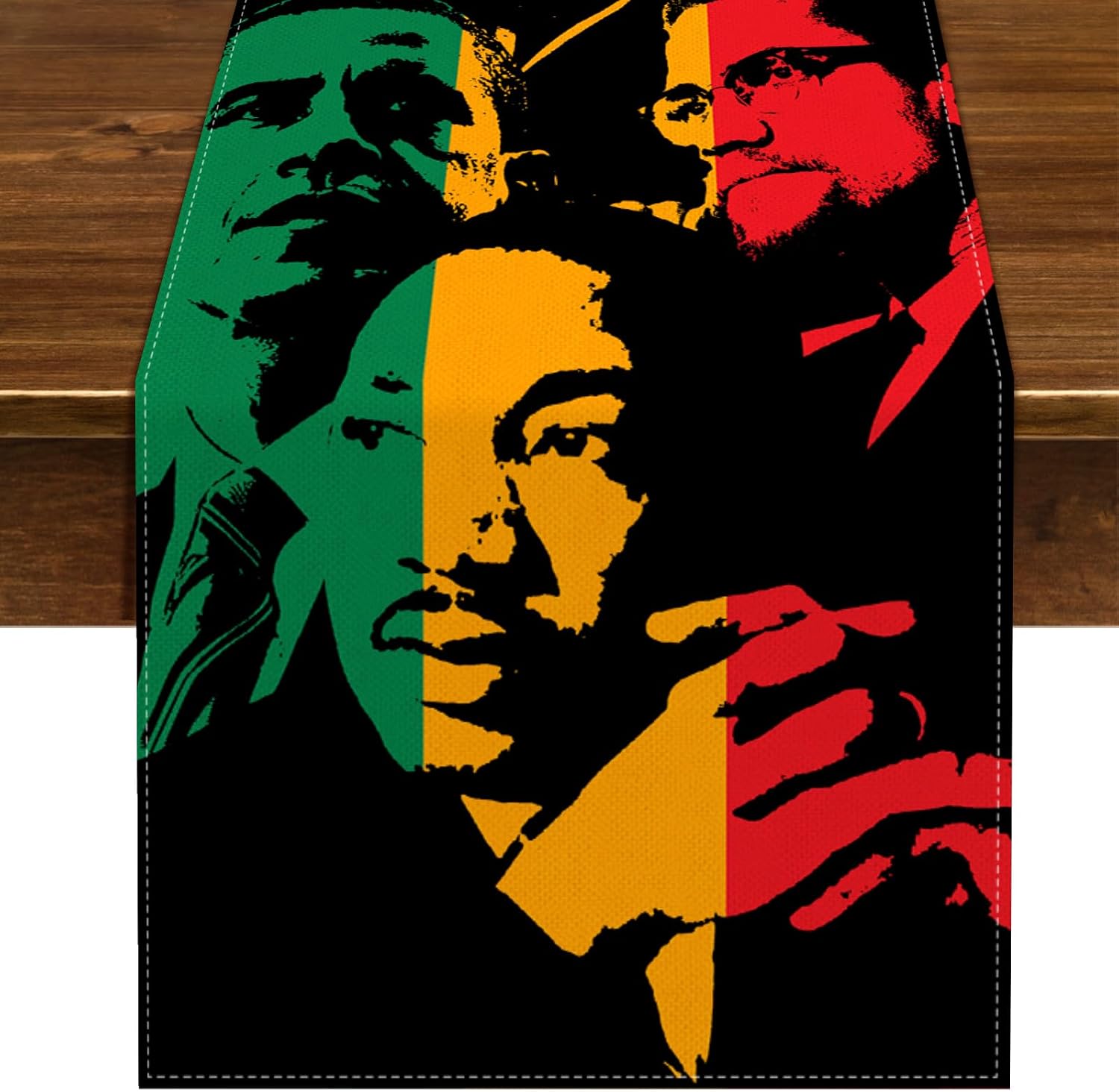 Amazon.com: Nepnuser Black History Month Table Runner Juneteenth Famous ...