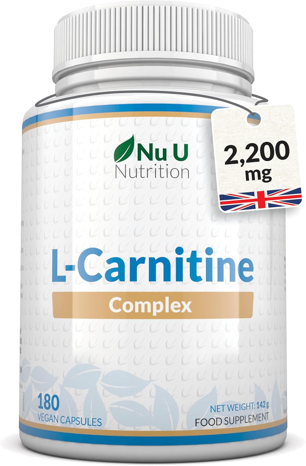 L-Carnitine Complex 2200mg - 180 High Strength Vegan Capsules - with ...