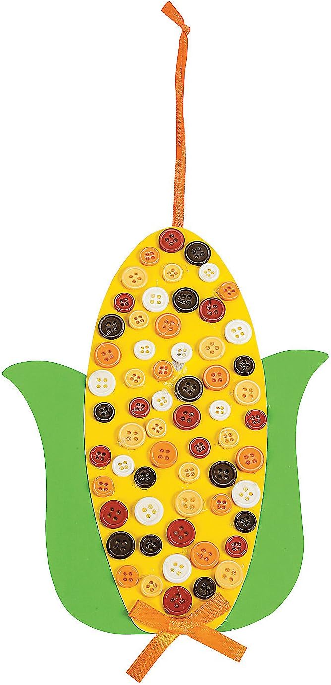 Amazon.com: Button Indian Corn Craft Kit - Fall & Craft & Hobby ...