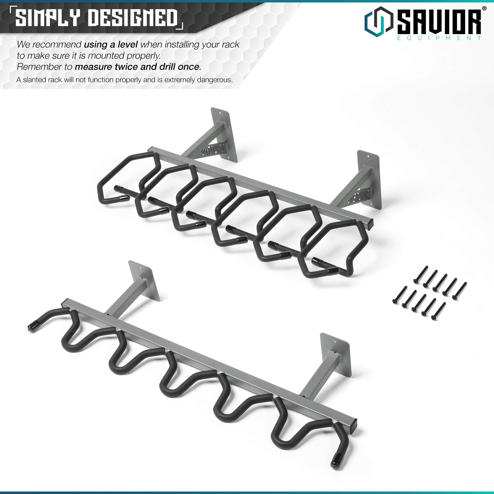 Snapklik.com : Savior Equipment SW Gray Wall-Mount Rifle Rack Tactical ...