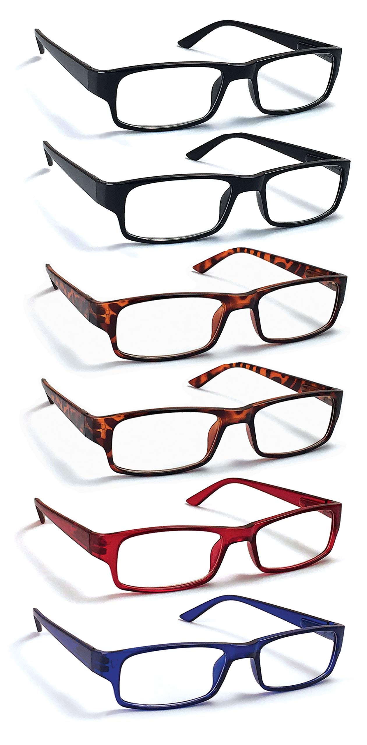 Buy 6 Pack Reading Glasses By BOOST EYEWEAR Traditional Frames In