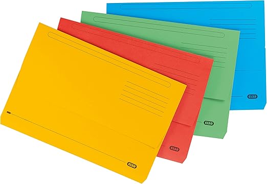 Amazon.com: Elba Foolscap 32 mm Capacity Strongline Half-Depth Flap ...
