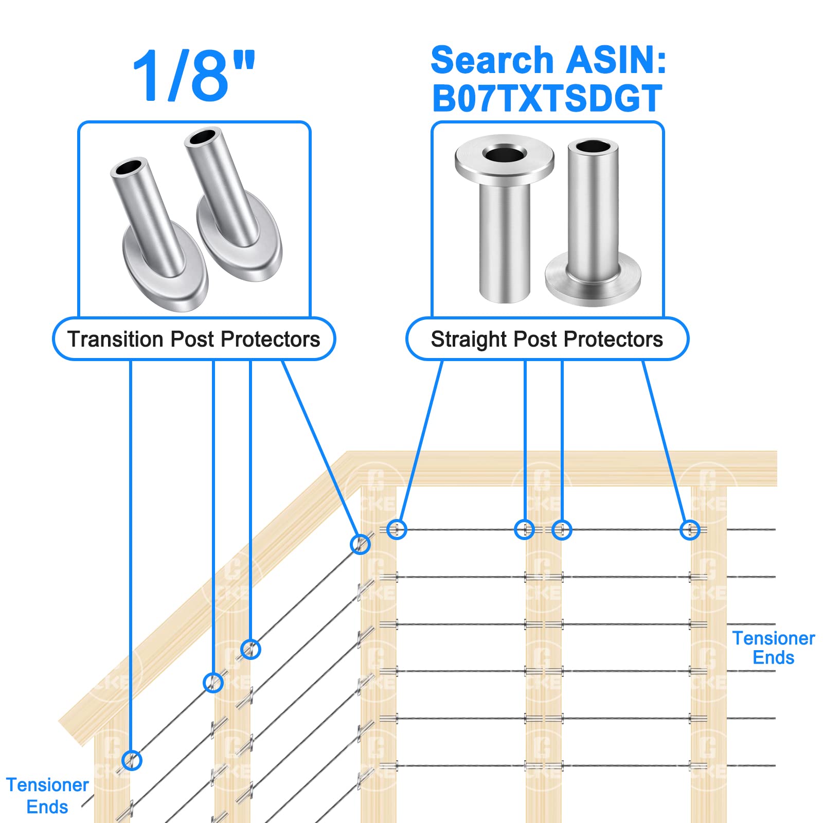 Snapklik.com : Patent Design CKE 40 Pack 45 Degree T316 Marine Grade ...