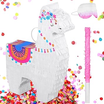 Amazon.com: Wettarn Llama Piñata Fiesta for Mexican Fiesta Party ...
