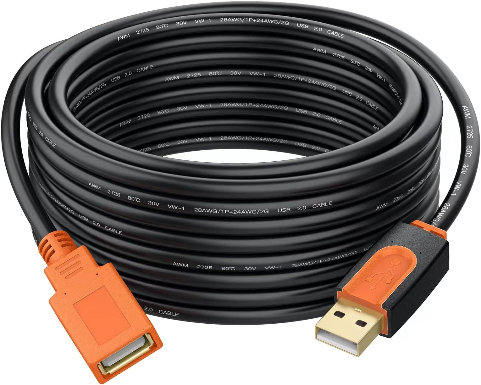 Amazon.com: USB Extension Cable 20 ft, SNANSHI USB 2.0 Extension Cable ...