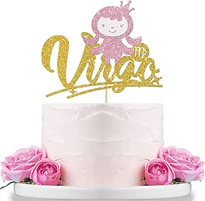 Amazon.com: WeBenison Virgo Cake Topper for Girls, Constellation Virgo ...