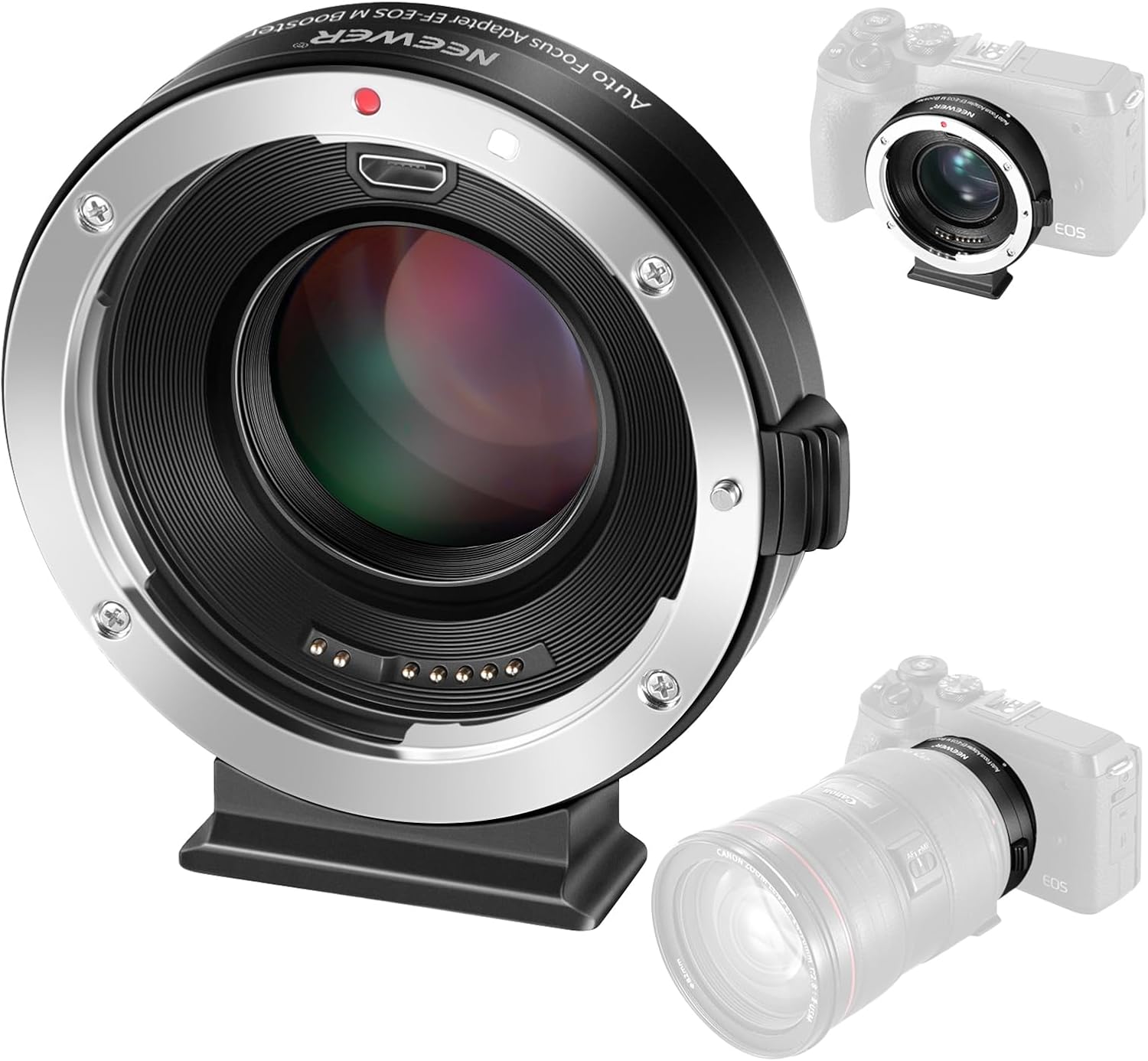 NEEWER EF to EOS M Mounting Adapter 0.71x Auto Focus Speedbooster Lens ...