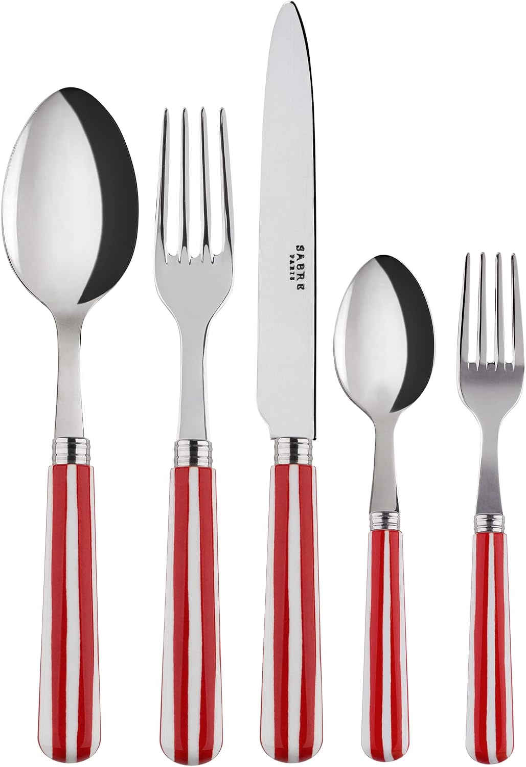 SABRE PARIS - Tafelbesteck, 5-teilig - Liegestuhl - Messer, Gabel ...