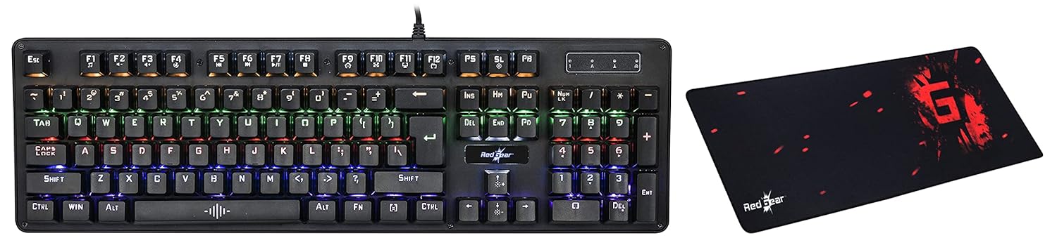 Amazon.in: Buy Redgear Shadow Amulet Mechanical Keyboard with Clicky ...