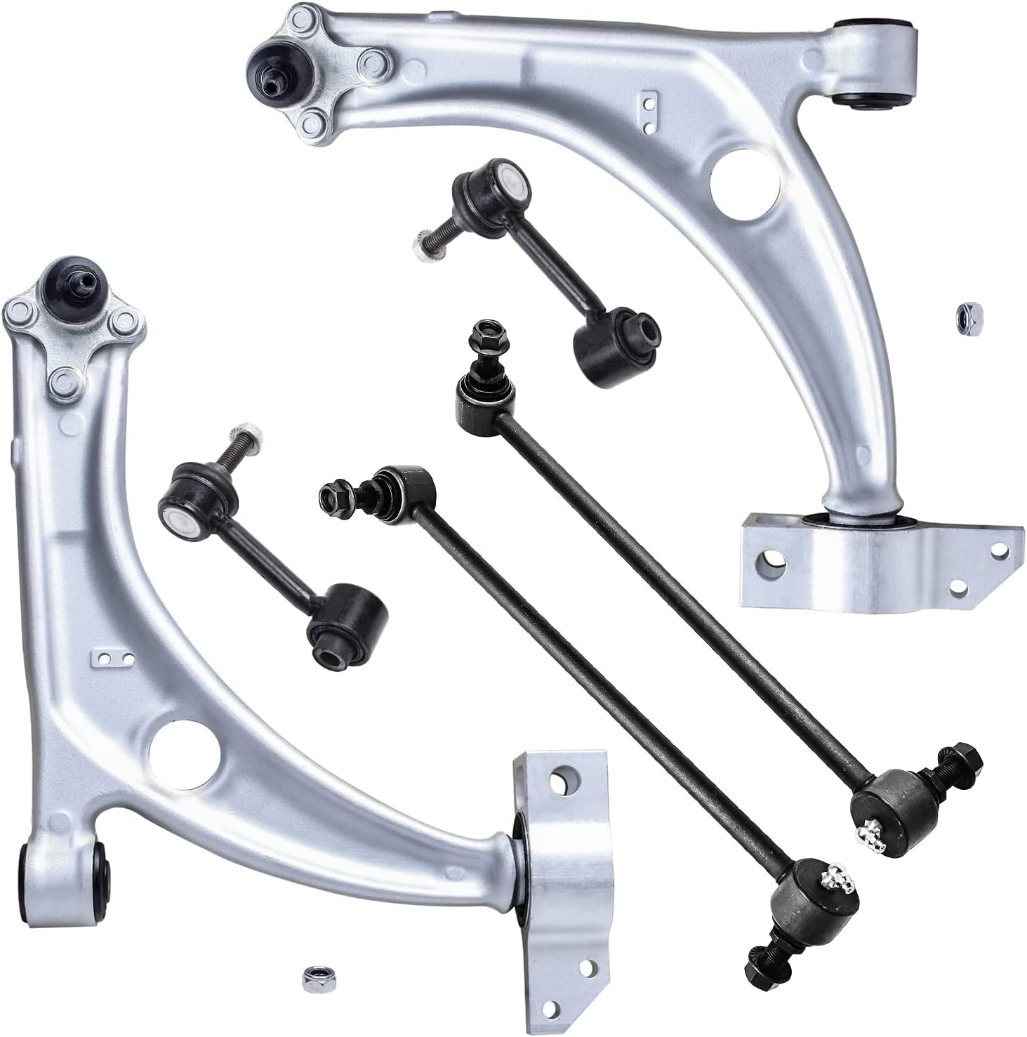 Amazon.com: Detroit Axle - Front 6pc Control Arms Kit for 06-10 VW ...
