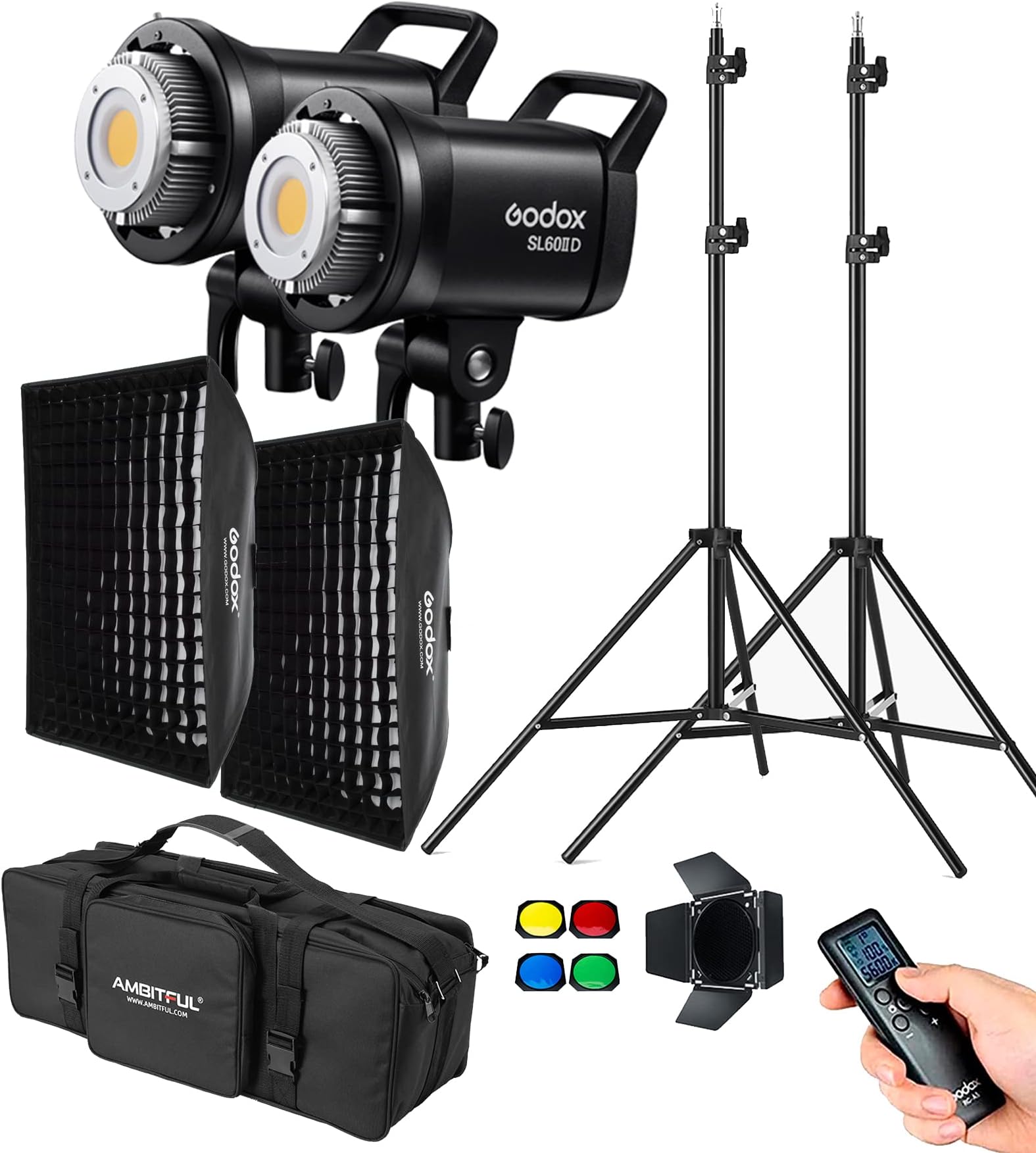 Godox SL60IID SL60II-D 70W LED Video Lights,5600K Ultra Silent Fan for ...