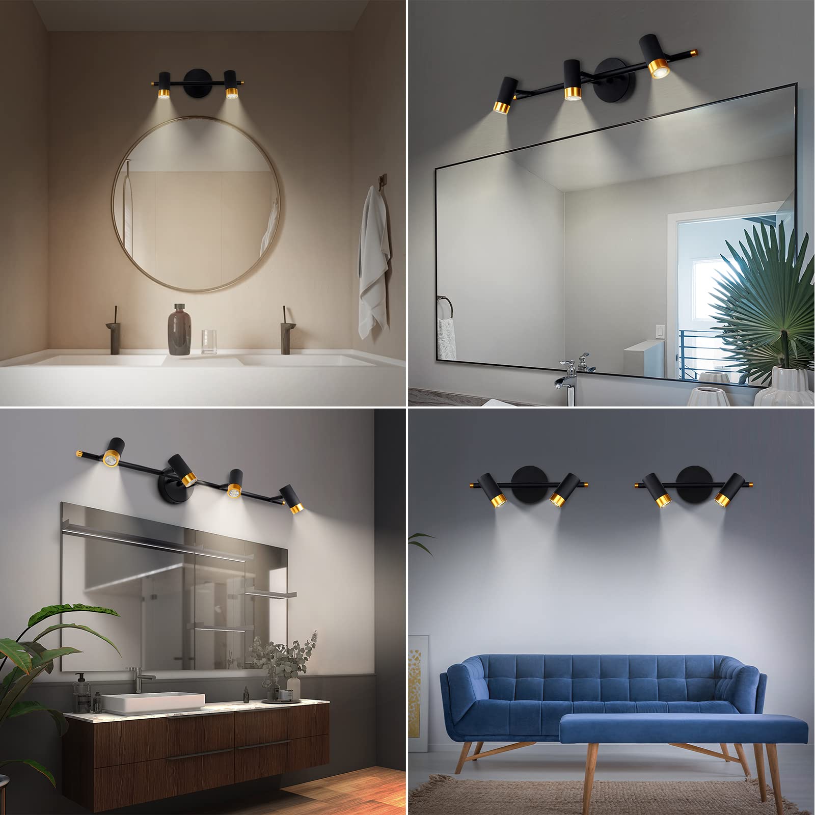Vanity Bar Light With Plug Arlec Wide Angle 7W LED Bar Strip Light