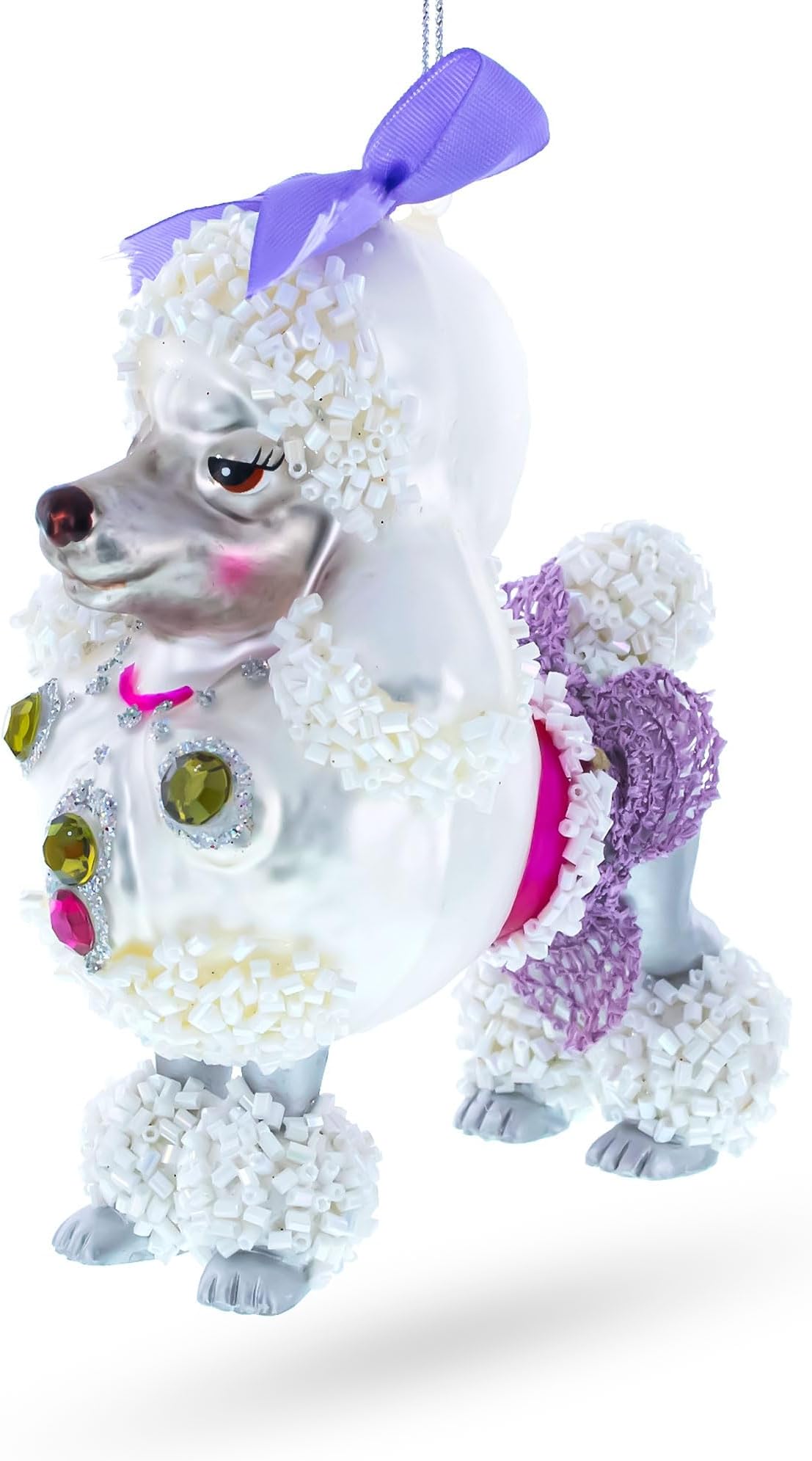 Amazon.com: Plush Pink Poodle Christmas Tree Ornament C4823 : Home ...