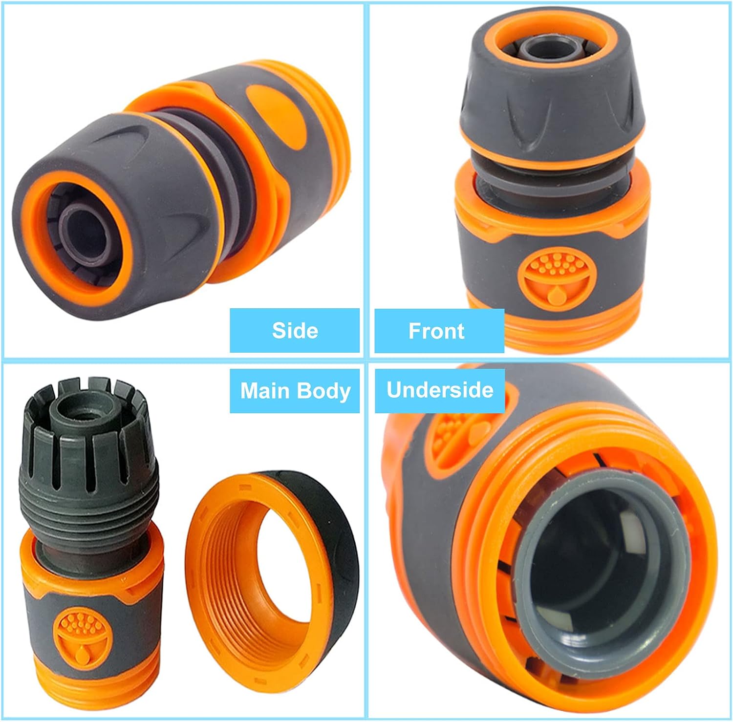 6 Pieces Hose Connector Connector for The hose lead Plastic Quick Hose ...