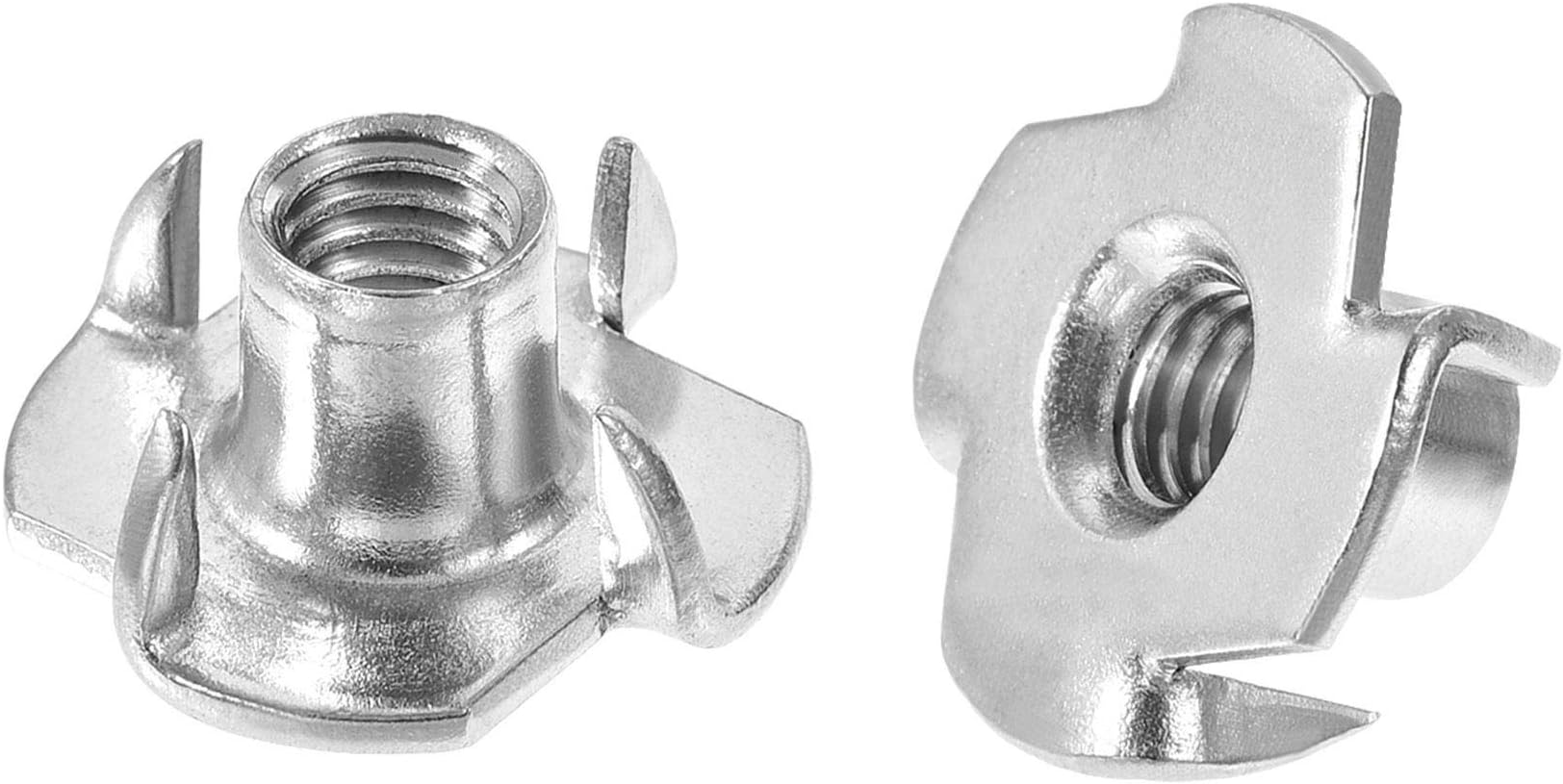 Amazon.com: binifiMux M6 x 8mm T Nuts w/Zinc Plated 4 Pronged Tee Nut ...