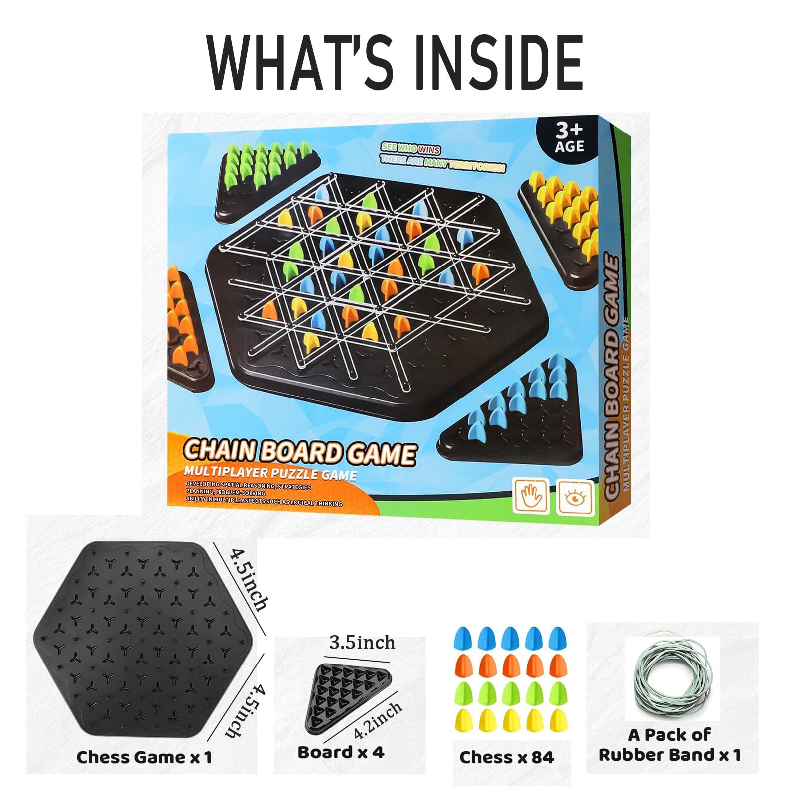 Triangle Chain Game, Fun Triangle Chain Board Game, Territory ...