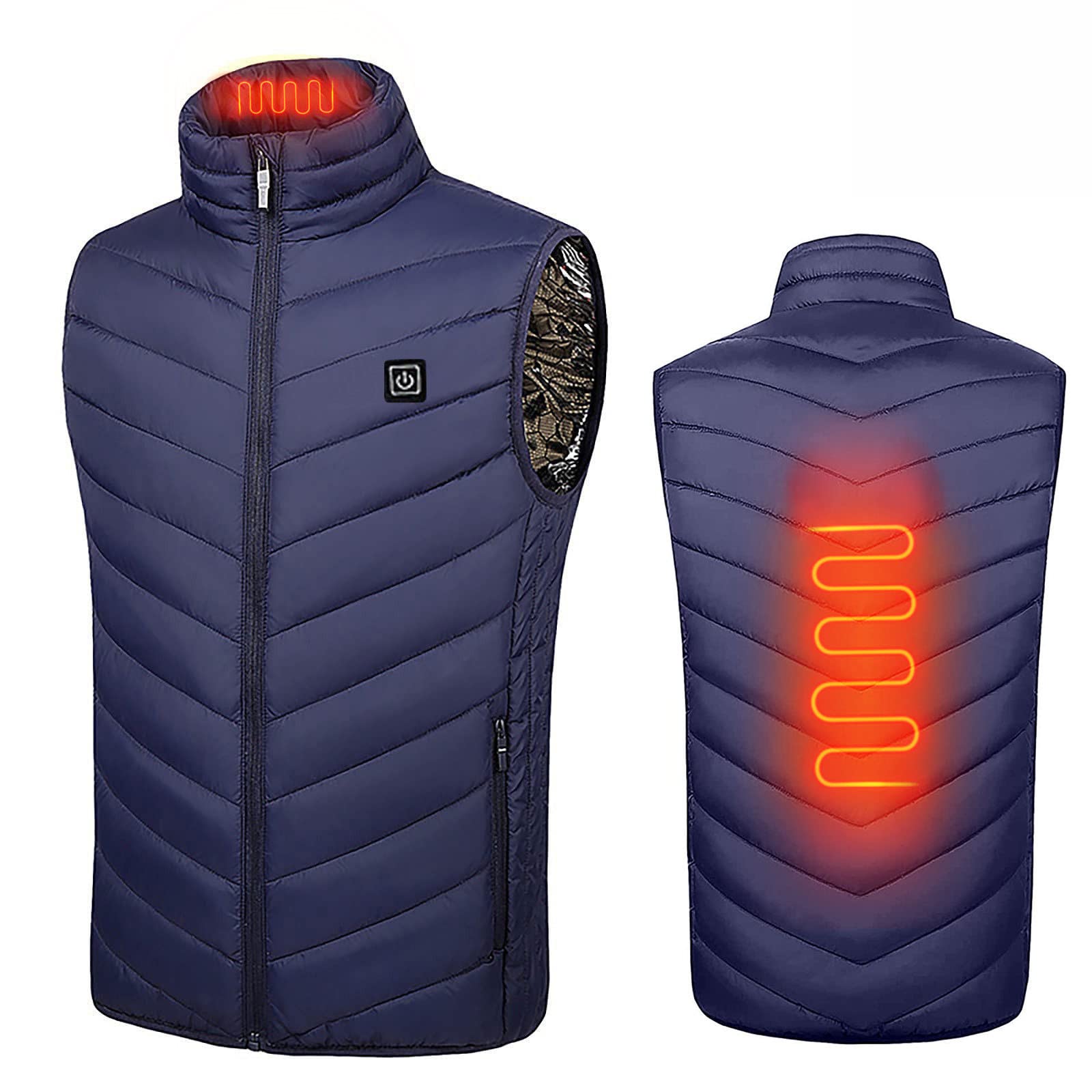 (similar)size: 2XL Heated Vest Winter Warm Warming Clothes,Unisex ...
