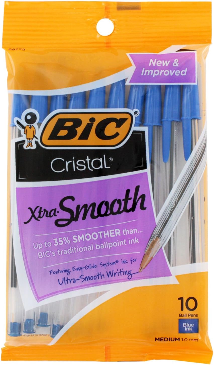 Amazon.com : BIC Cristal Up Ball Pen, Medium Point, Assorted Colors, 18 ...
