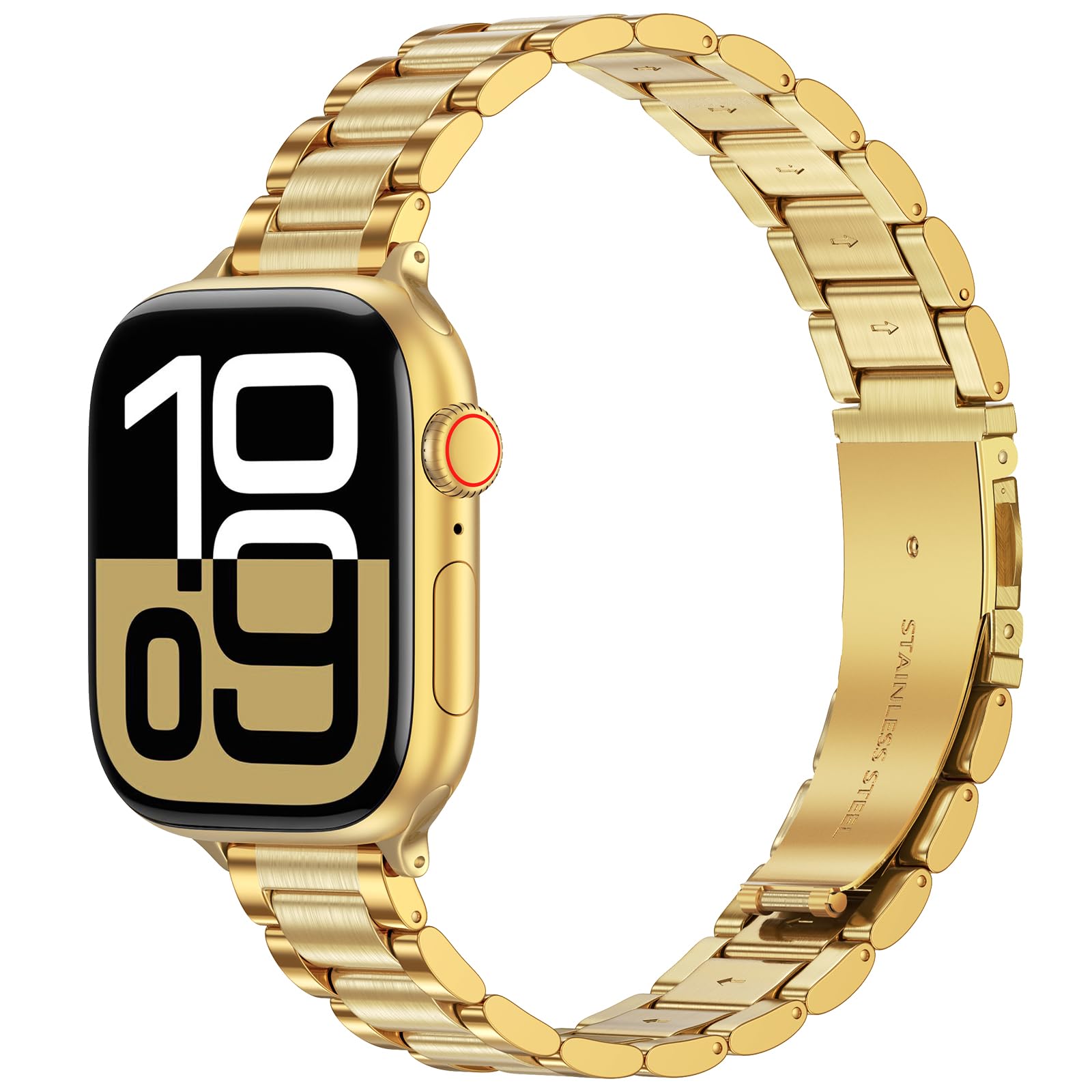 Amazon.com: ELECTIM Thin Stainless Steel Bands Compatible with Apple ...