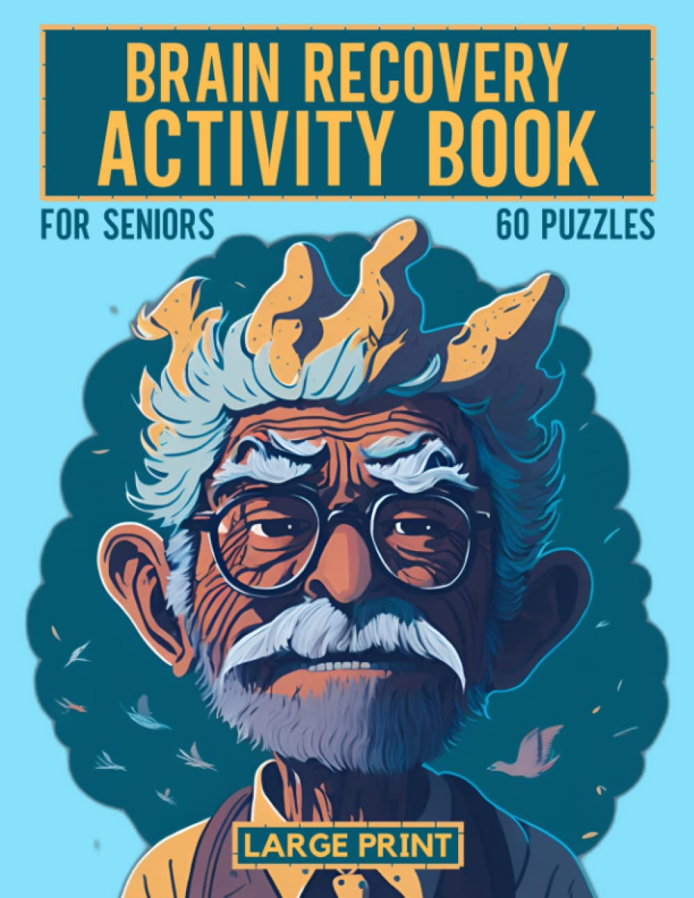 Brain Recovery Activity Book: Large Print Stress Relief Puzzle Book for ...