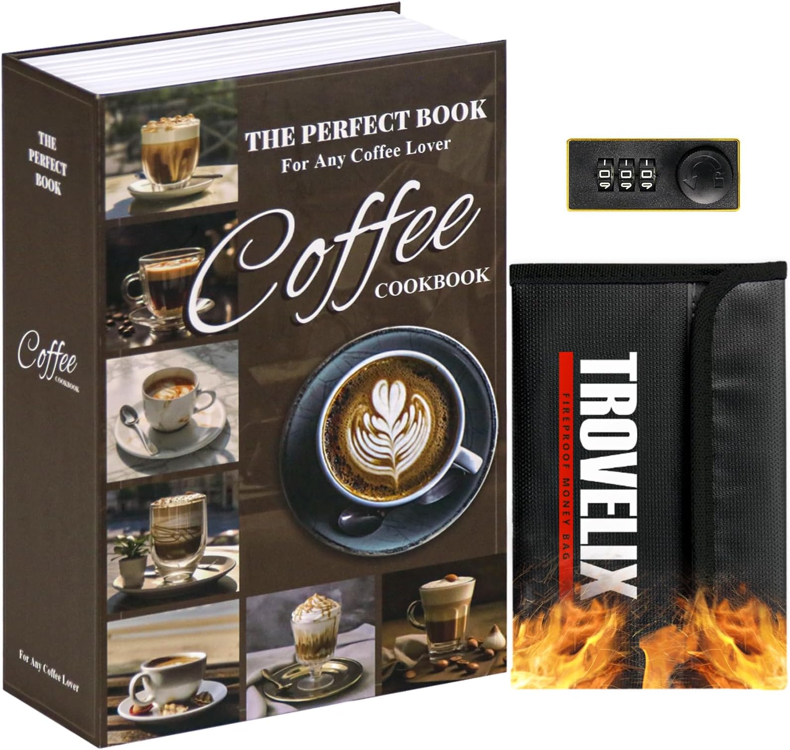 Book Safe with Key – Portable New English Dictionary Hidden Mini Safe ...