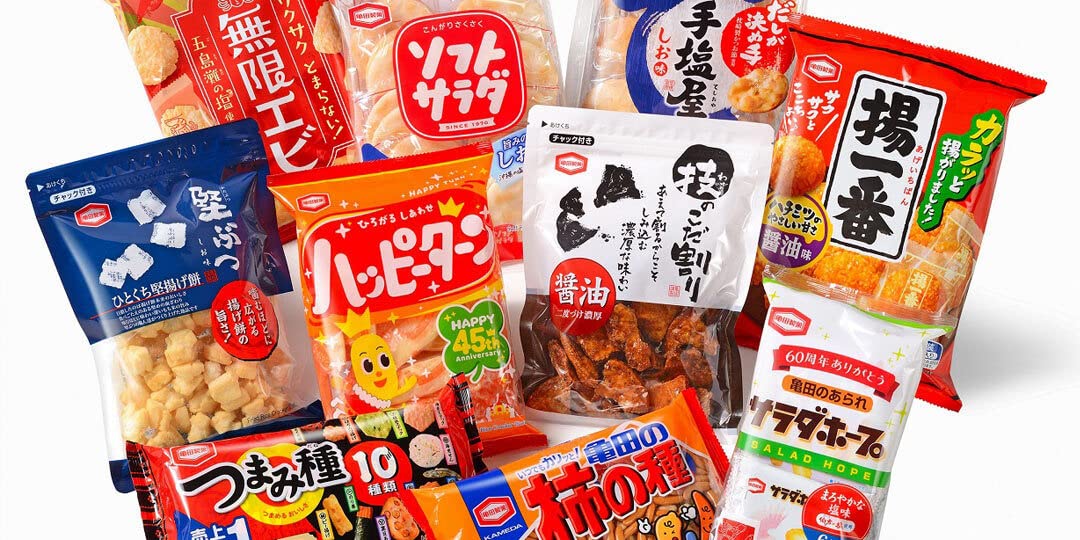 Amazon.com: Japan Assorted Japanese Senbei Rice Crackers 6-Pack Snack ...