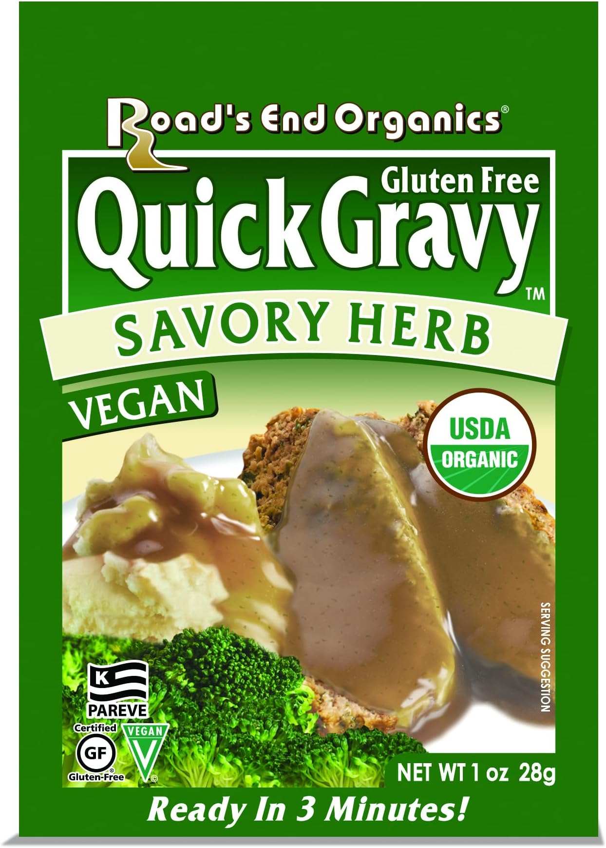 Amazon.com : Roads End Organics Savory Herb Organic Gravy Mix ...