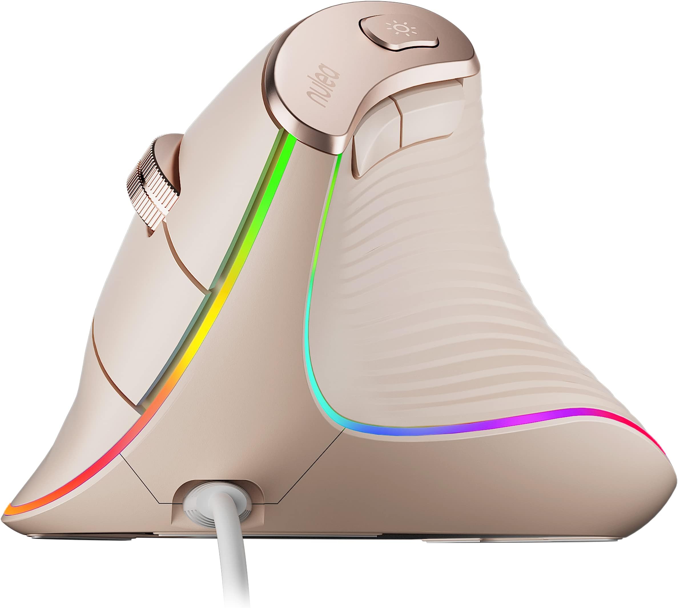 Attoe Mouse Vertical ergonómico, con Cable USB, 5D Rocker, 10 000 dpi ...