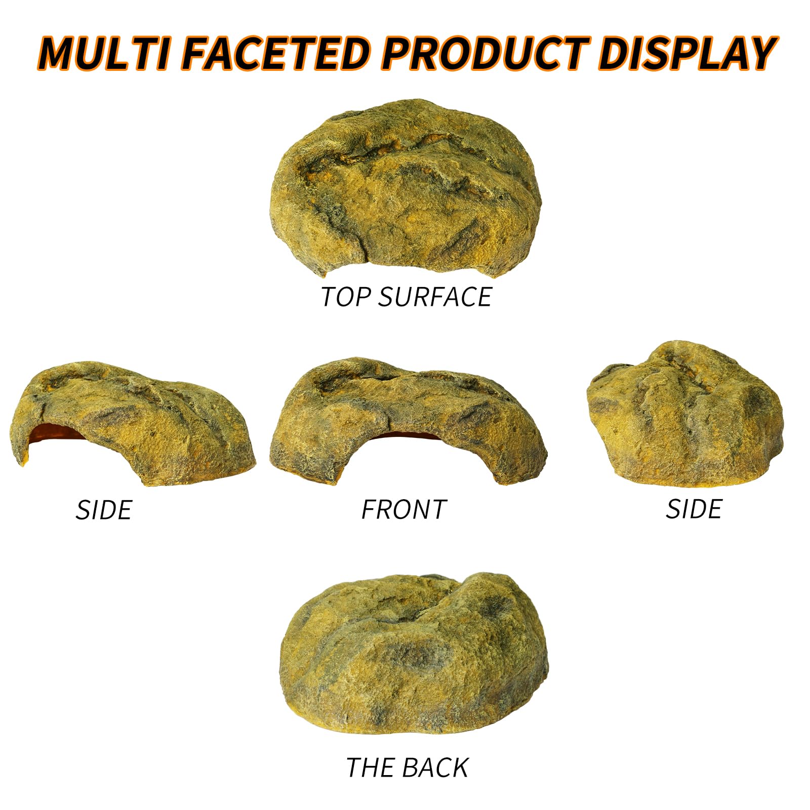 Snapklik.com : Extra Large Reptile Rock Hide Cave Bearded Dragon ...