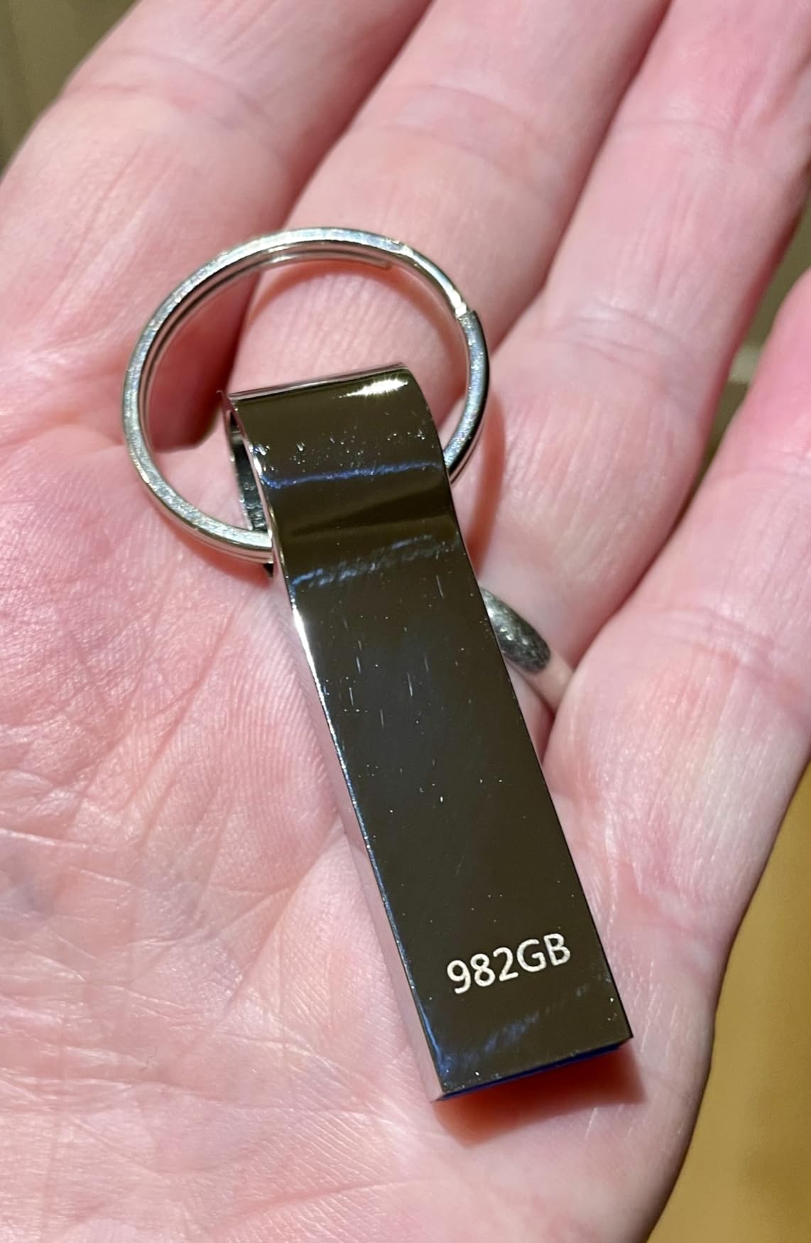 Tisful Memory Stick 982GB Durable USB Stick 3.0 Metallic Silver ...